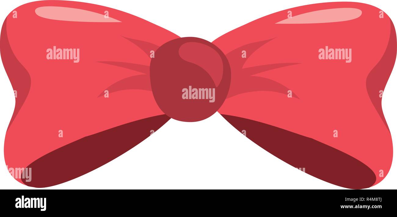 red ribbon cartoon vector illustration graphic design Stock Vector ...