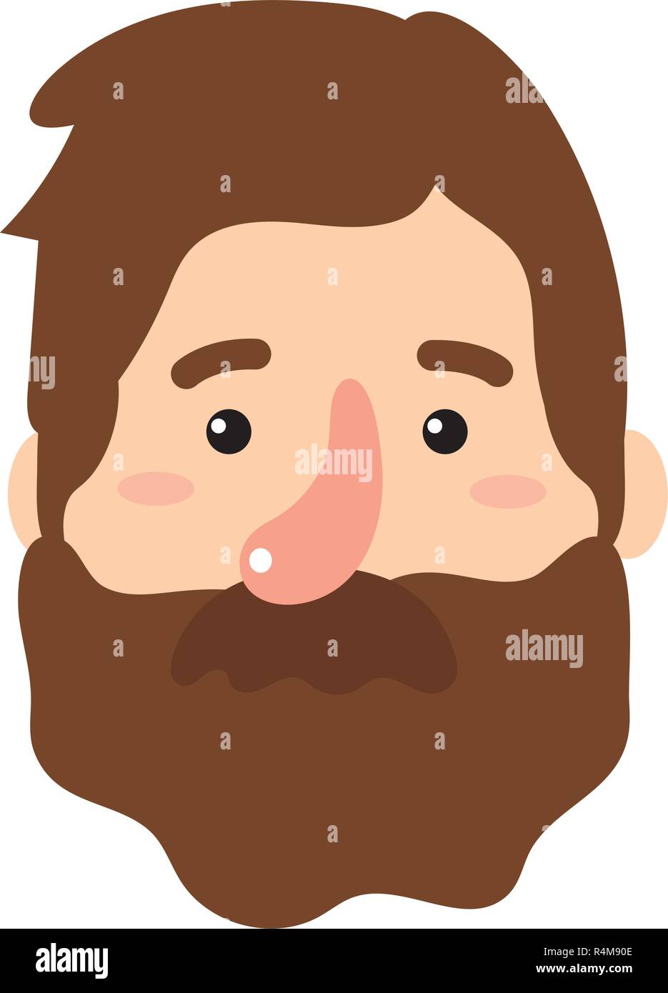 christmas nativity scene wise man face cartoon vector illustration ...