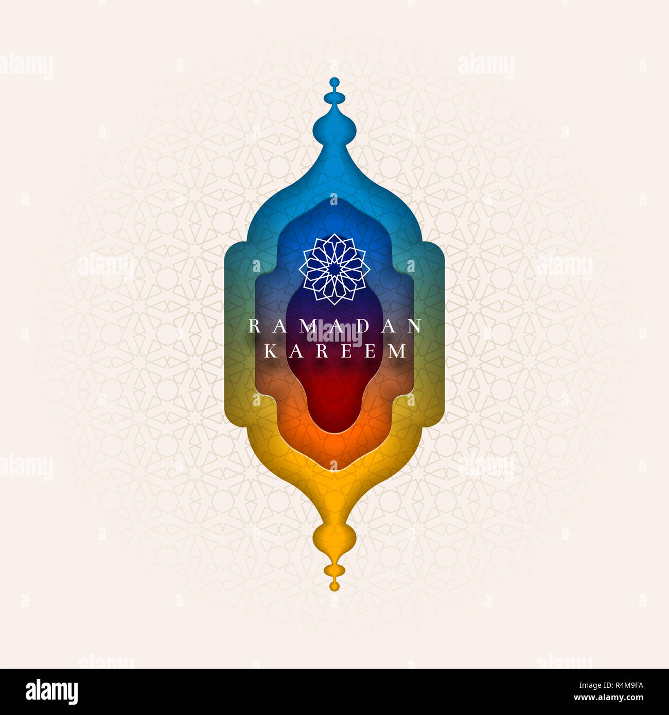 Islamic greeting card design for Ramadan Stock Photo - Alamy
