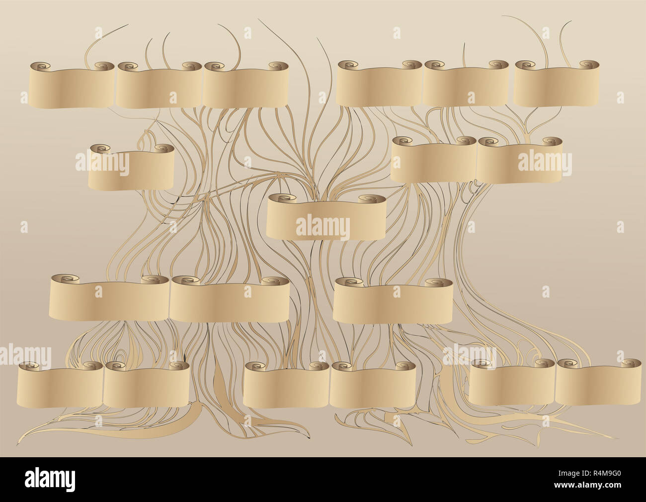 Empty family genealogy hi-res stock photography and images - Alamy