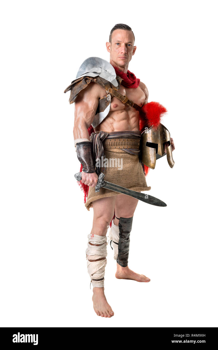 Ancient soldier or Gladiator Stock Photo - Alamy