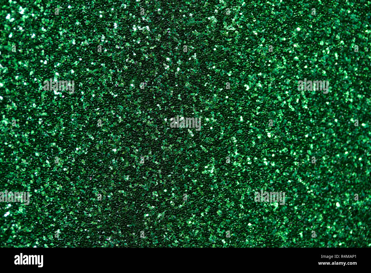 Macro abstract of sparkling green glitter background Stock Photo - Alamy