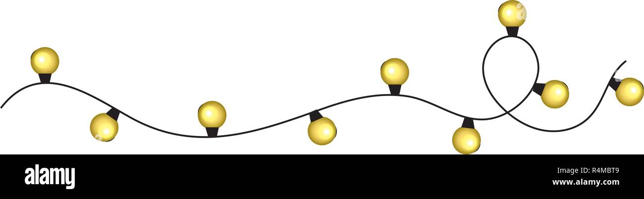 luxury and elegant lights decoration cartoon vector illustration ...