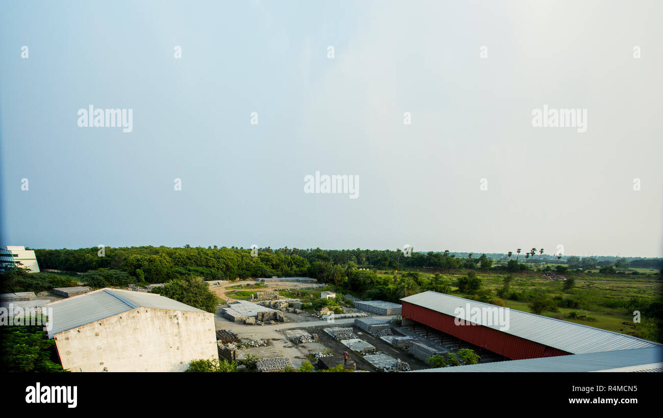 Aerial view of cement manufacturing plant Stock Photo - Alamy
