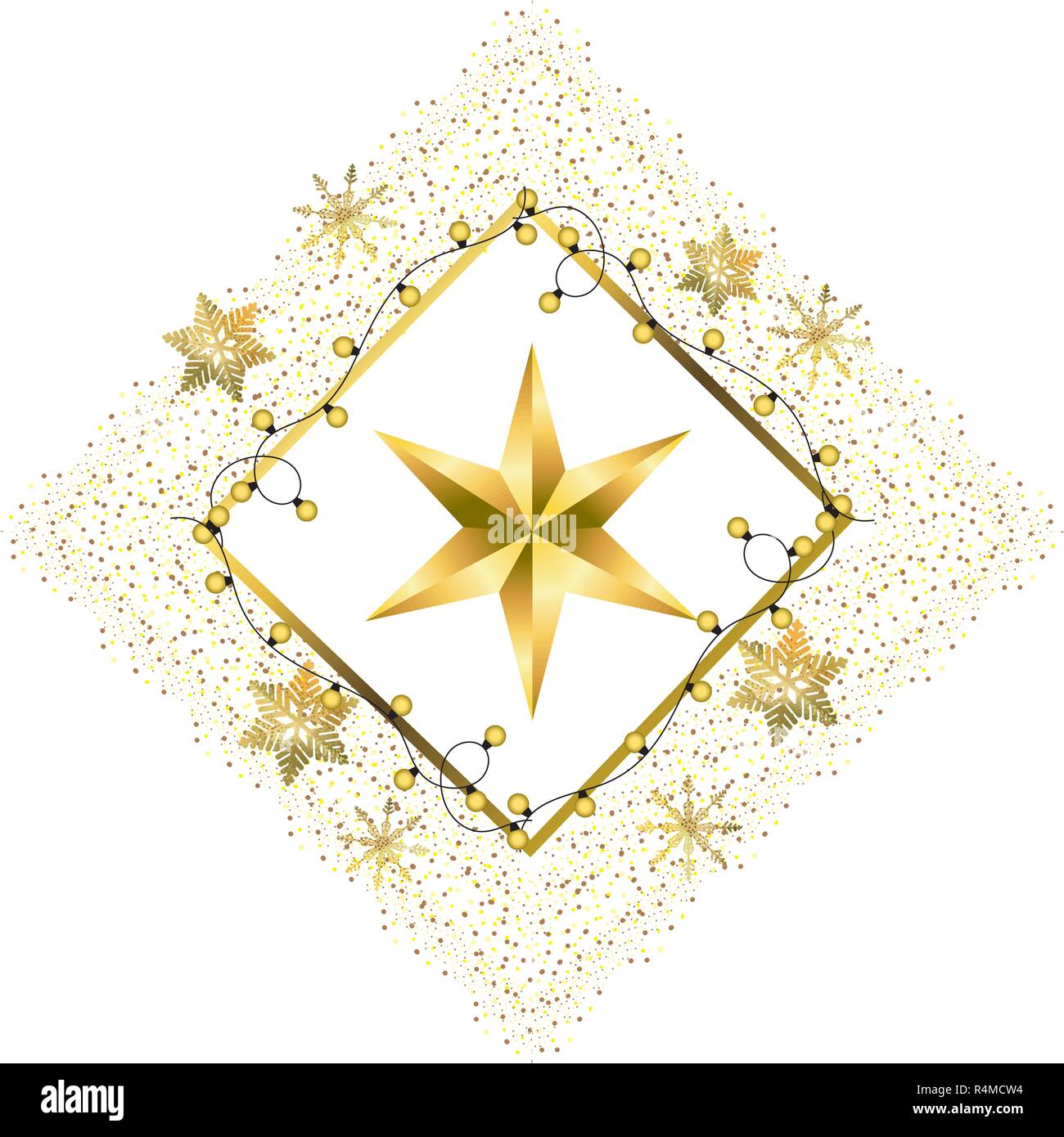 luxury and elegant golden star cartoon vector illustration graphic ...