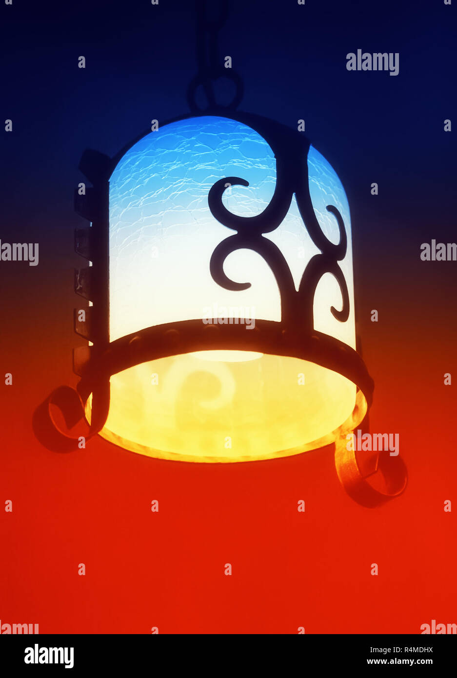 Antique Vintage Forged Lamp Stock Photo - Alamy