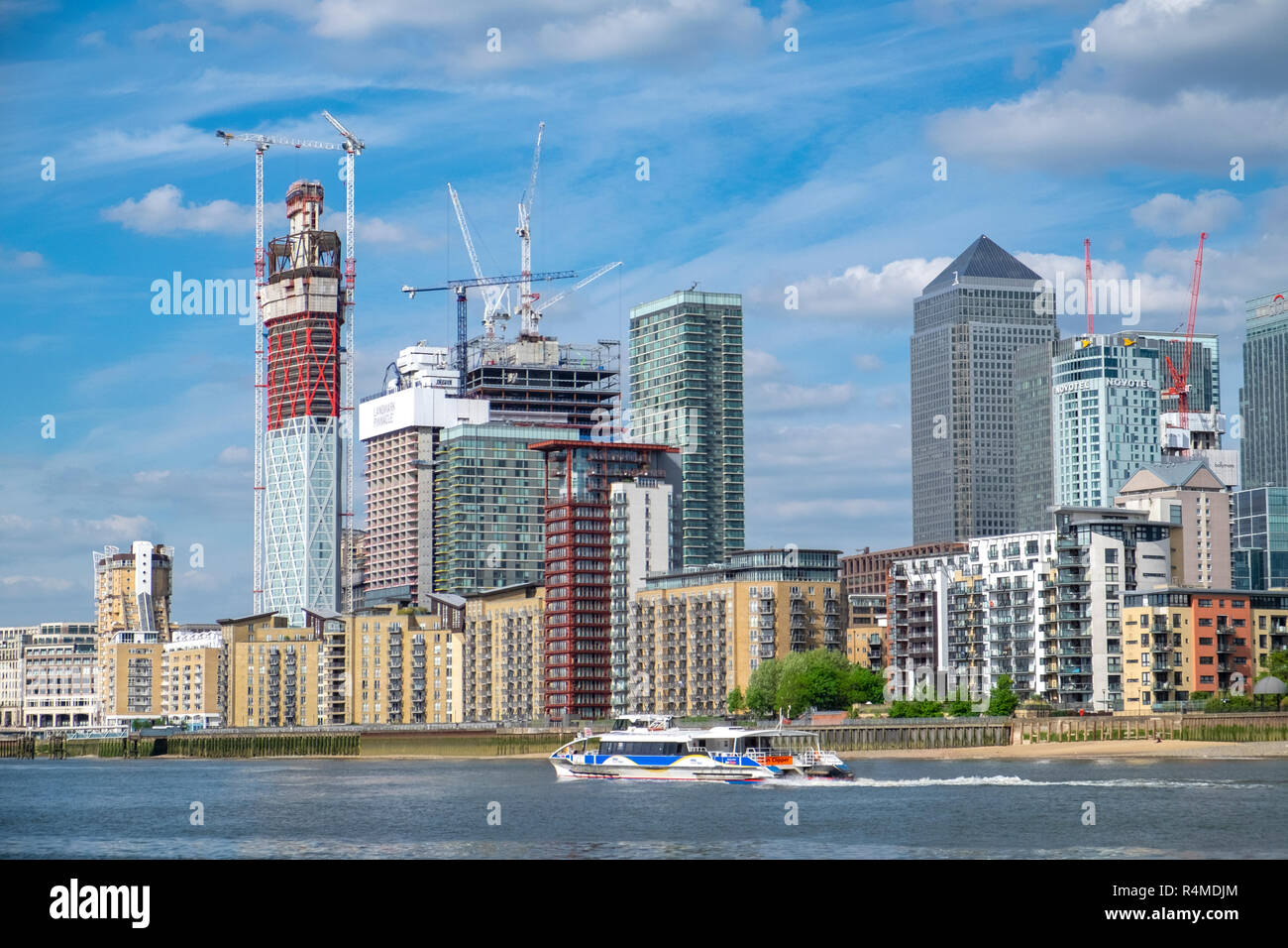 Docklands buildings and construction, London, UK Stock Photo - Alamy