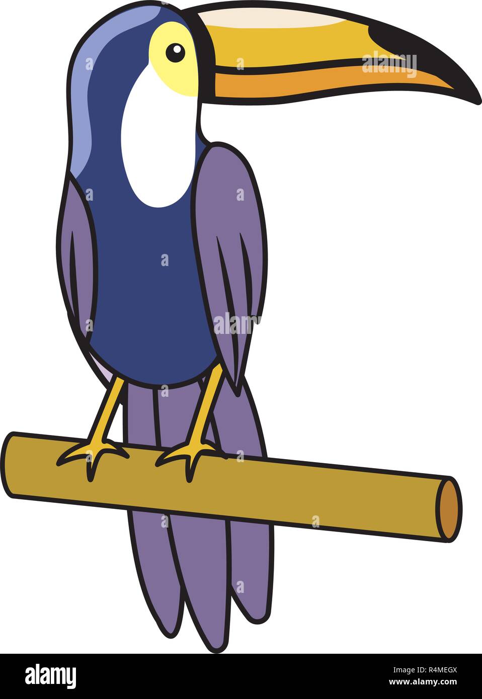 cute tucano cartoon vector illustration graphic design Stock Vector ...