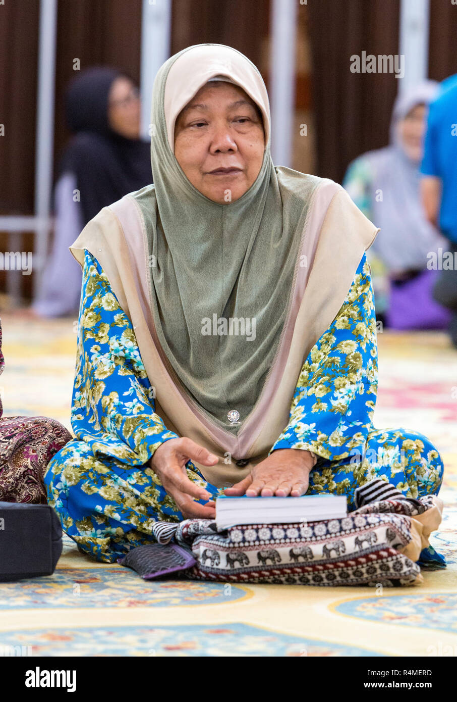 Muslim Women Waiting to Begin Quranic Study Class with their Imam ...