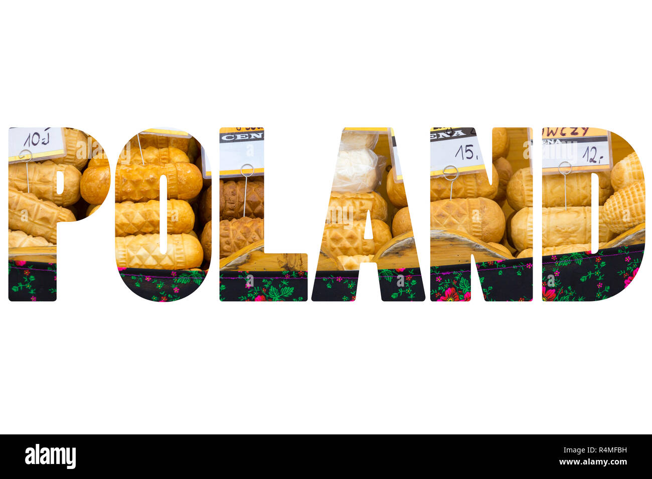 Word POLAND over traditional polish symbols Stock Photo - Alamy