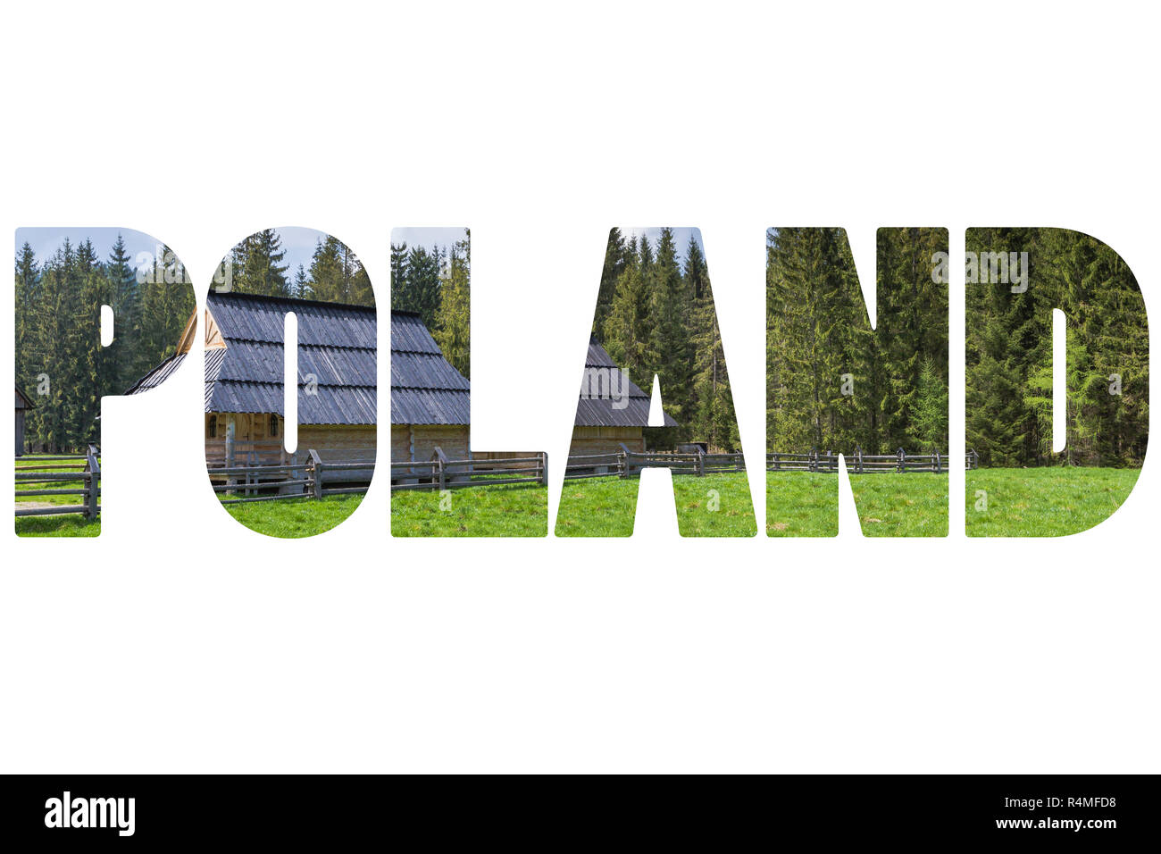 Word POLAND over traditional polish symbols Stock Photo - Alamy