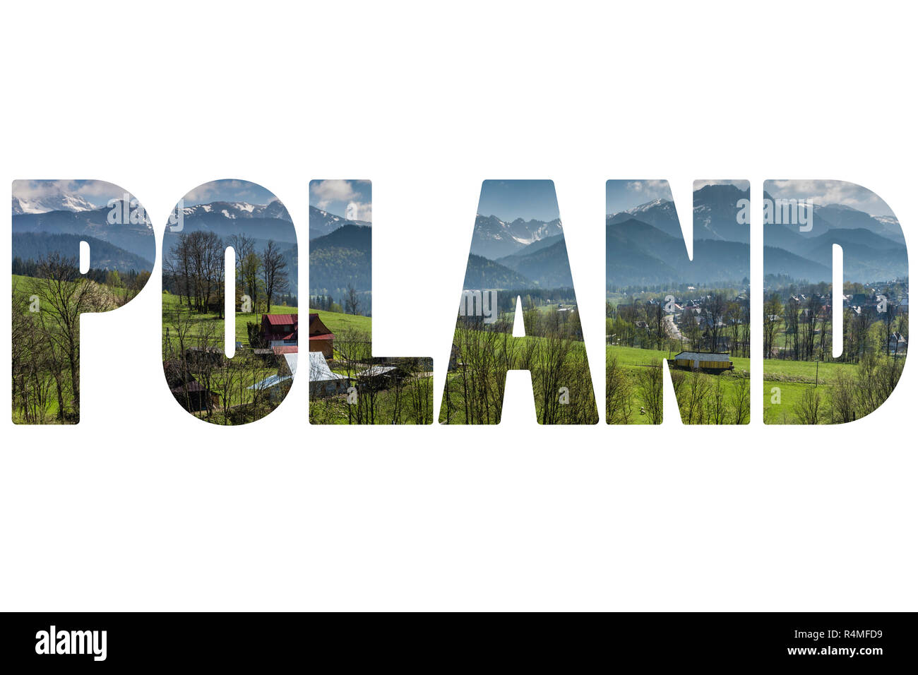 Word POLAND over traditional polish symbols Stock Photo - Alamy