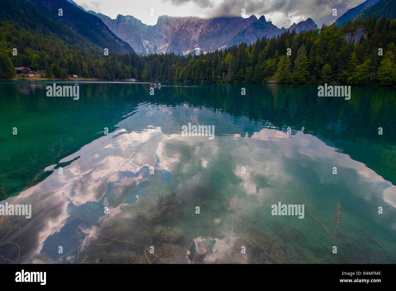 scenic lago di fusine in italy Stock Photo - Alamy