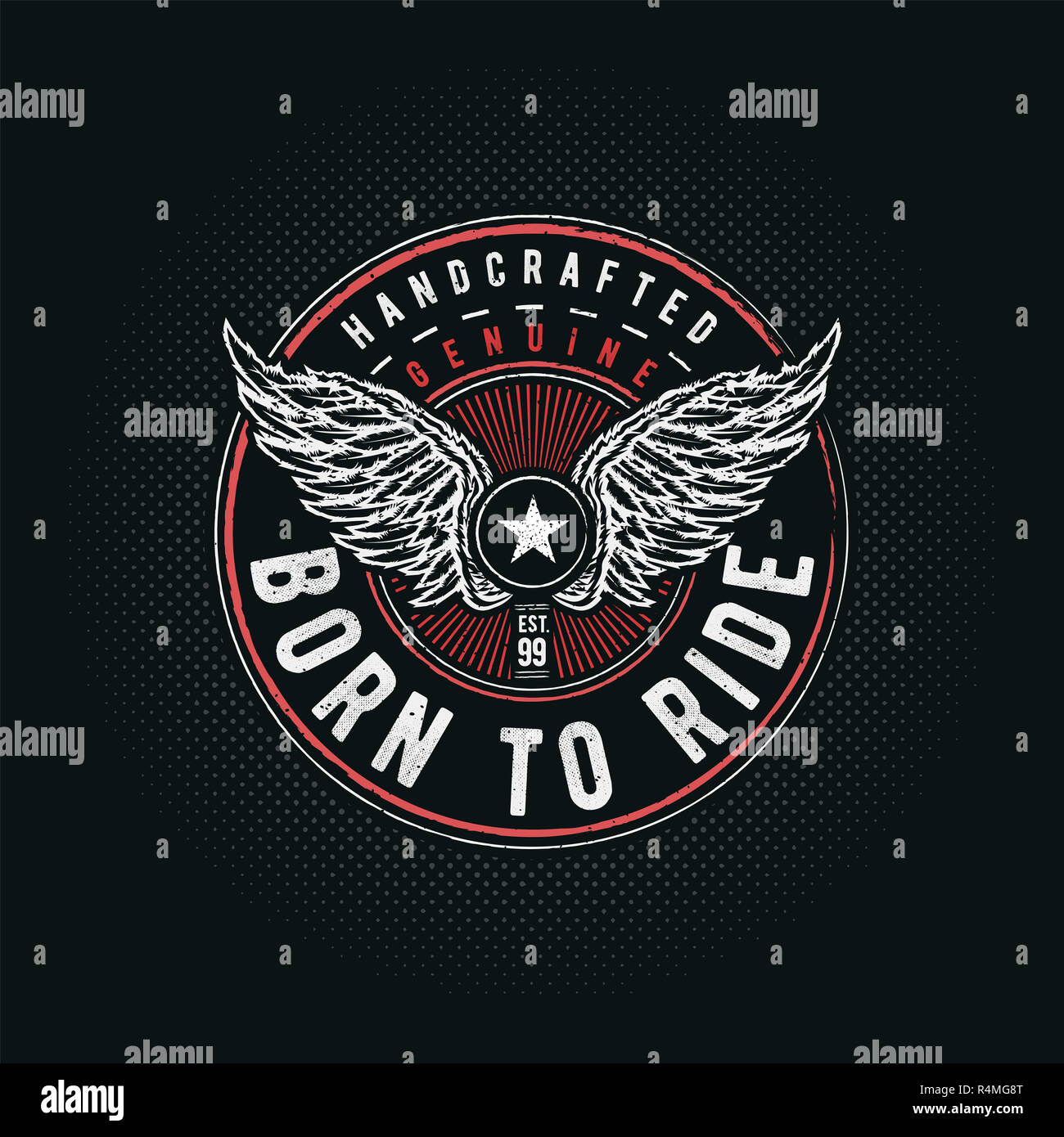 Born to Ride typographic Stock Photo - Alamy