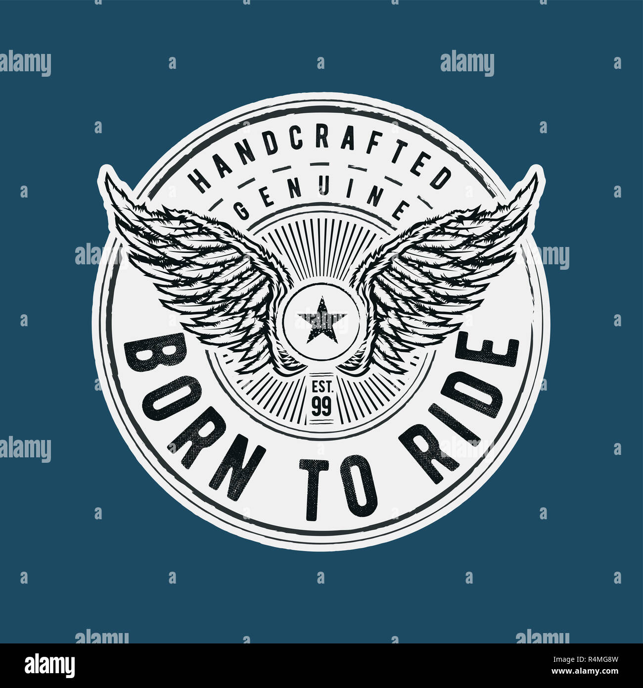 Born to Ride typographic Stock Photo - Alamy