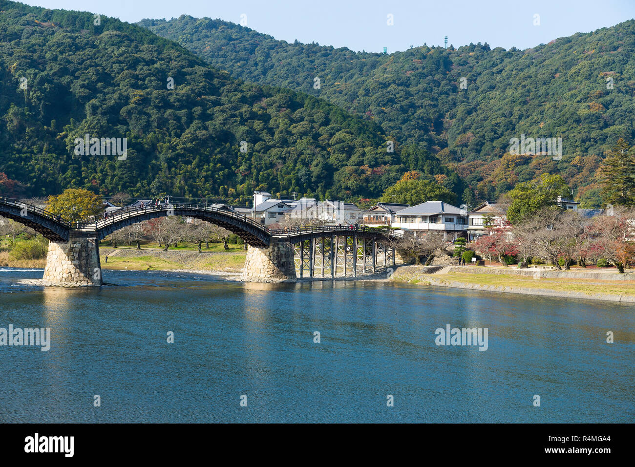 Japanese Kintai Bridge Stock Photo - Alamy