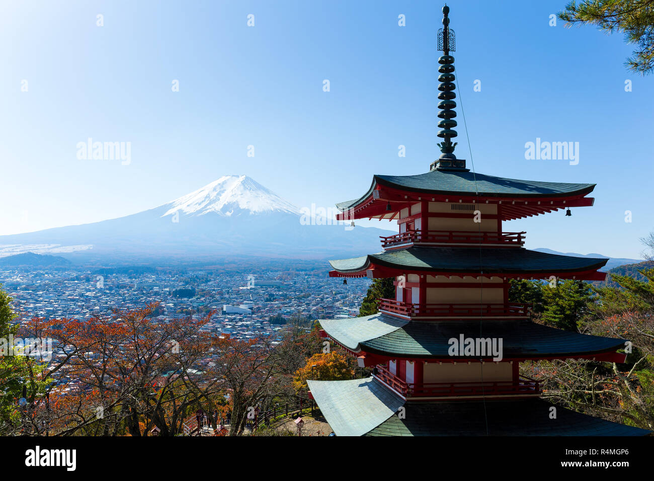 Mt fuji cherry town hi-res stock photography and images - Alamy