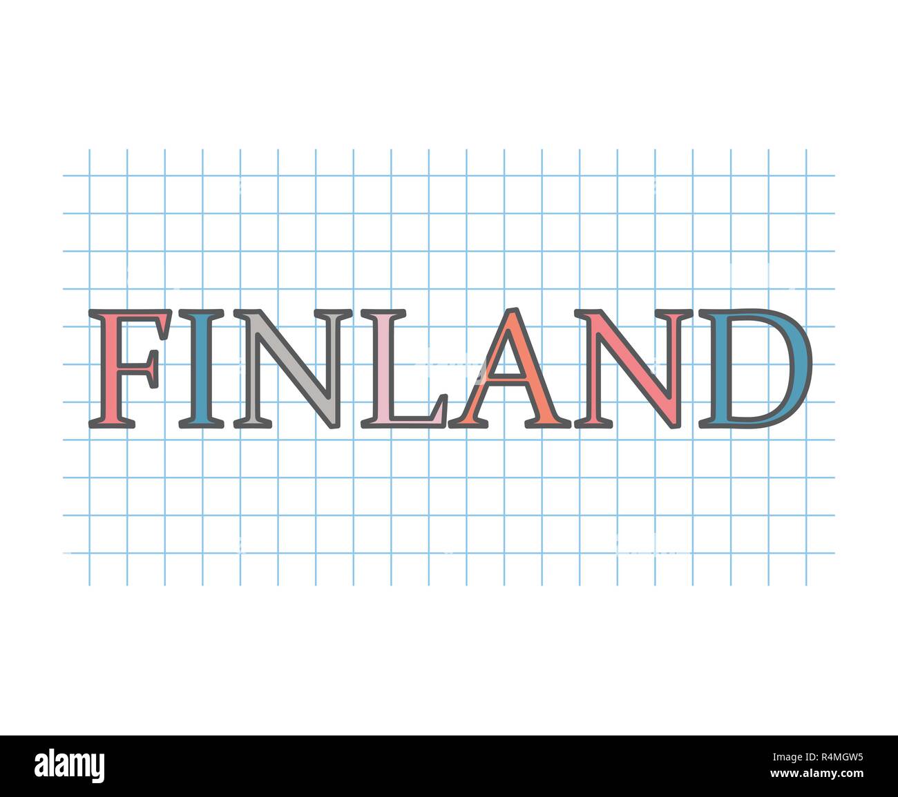 Finland word Stock Vector Images - Alamy
