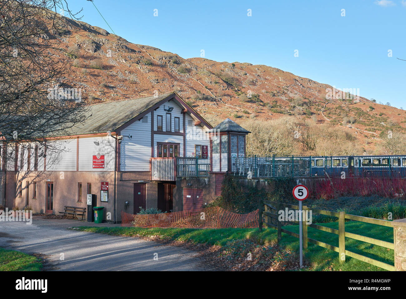 5 mph speed limit at Dalegarth station of the Ravenglass and Eskdale ...