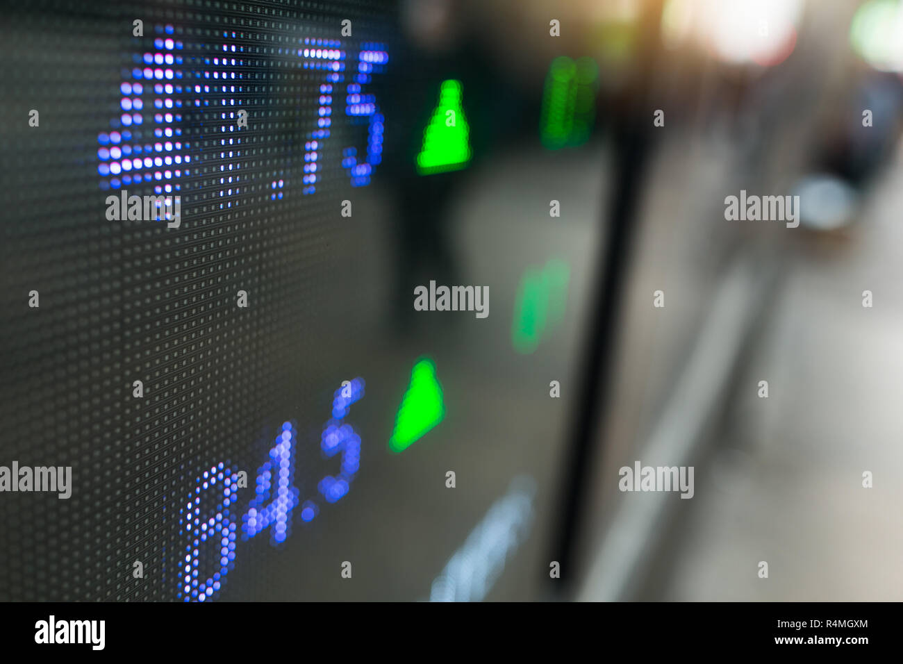 Stock market price on display Stock Photo - Alamy