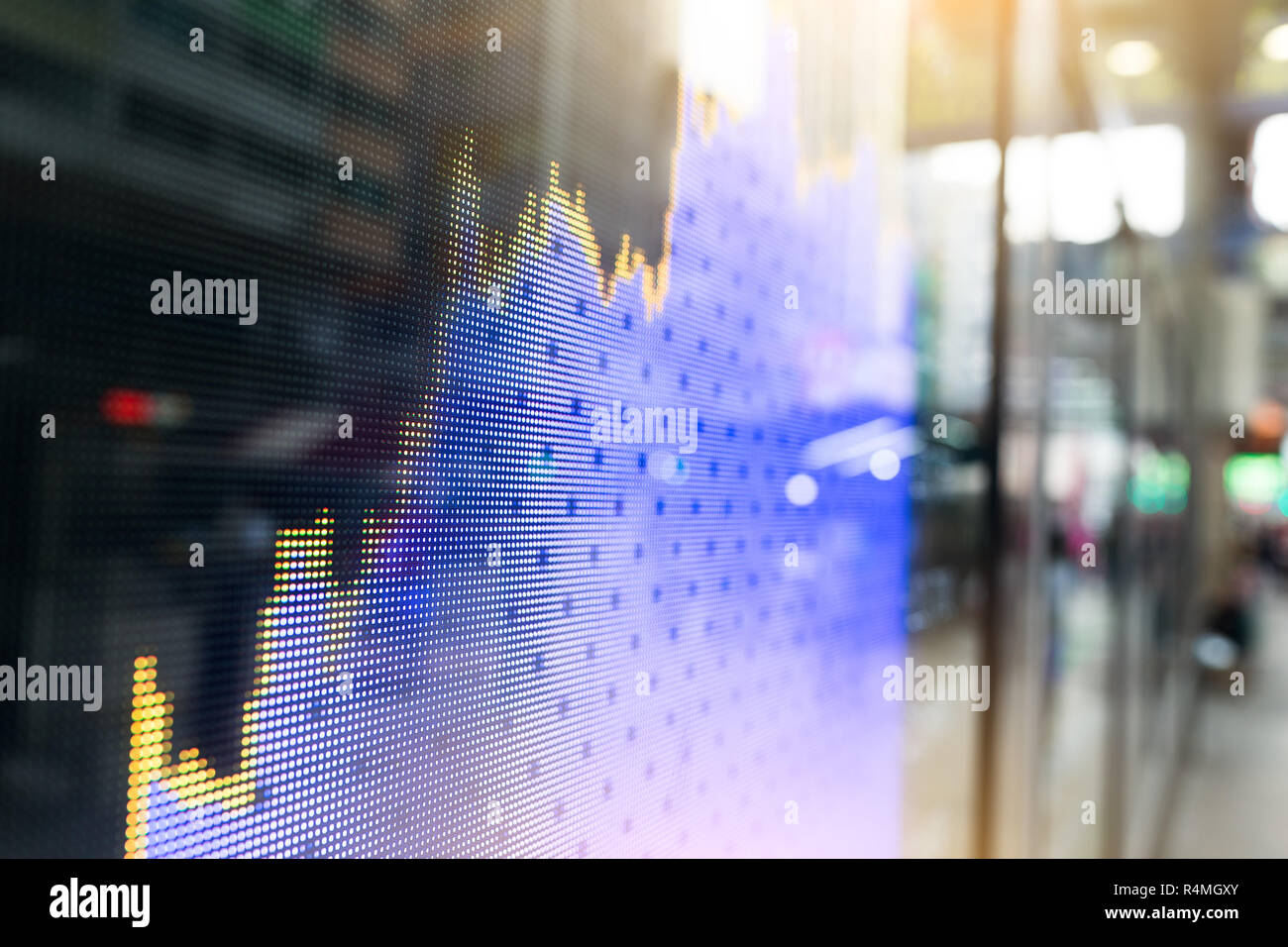 Stock market price display Stock Photo - Alamy