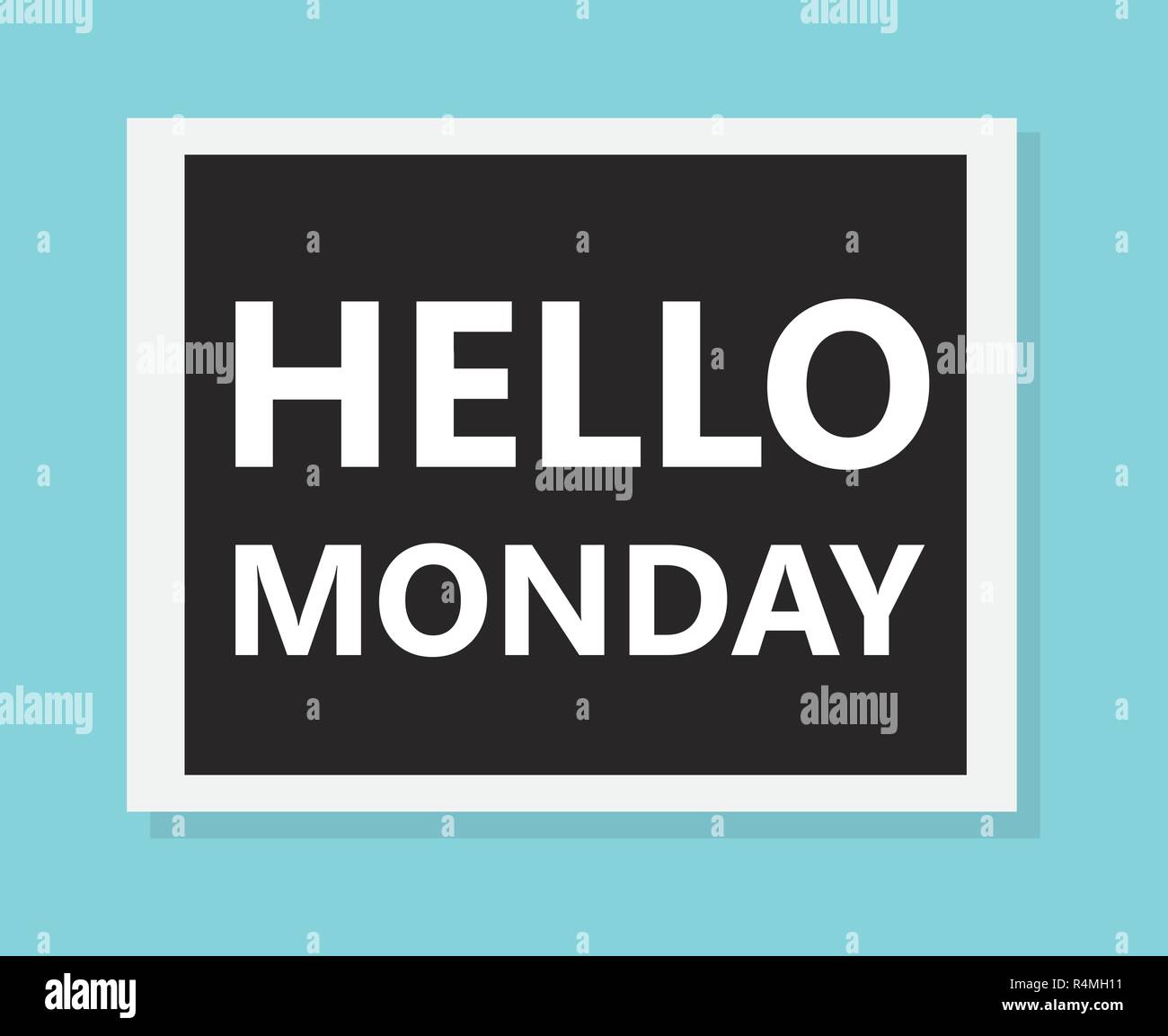 hello monday concept- vector illustration Stock Vector Image & Art - Alamy