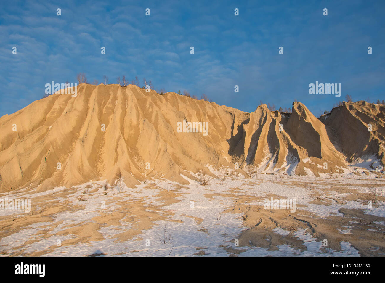 Quarry mountain in the sunny winter day Stock Photo - Alamy