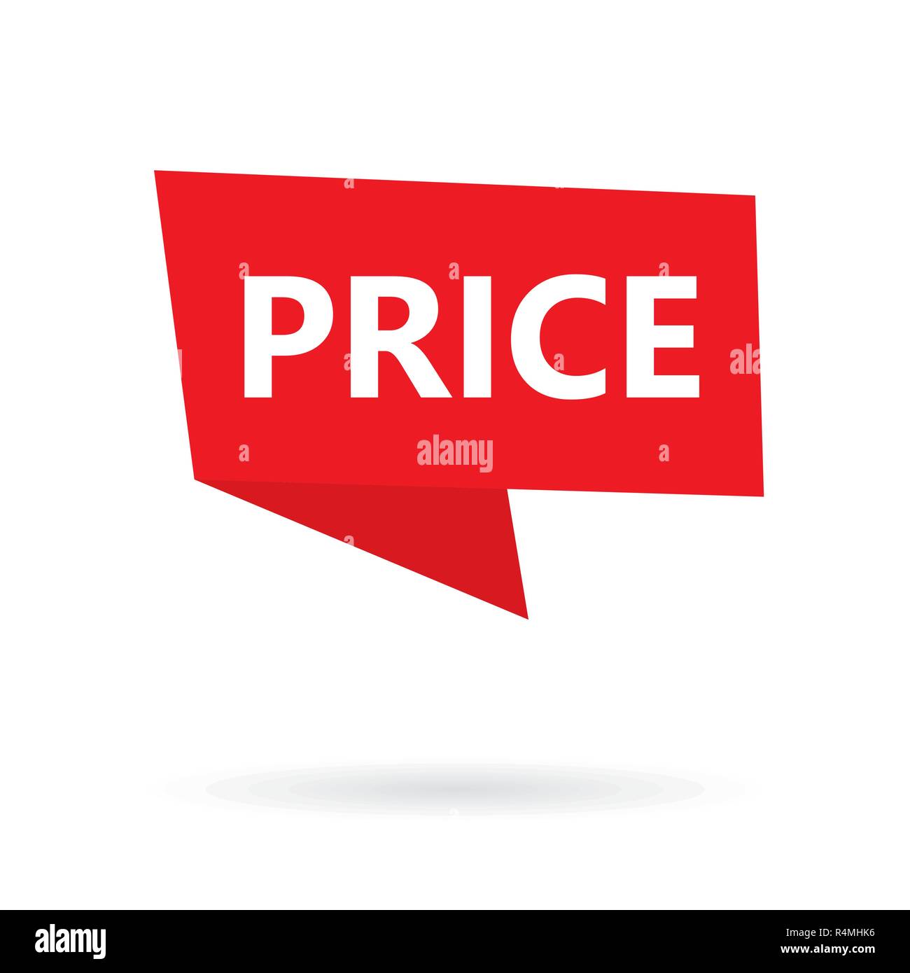 price word on a speech bubble- vector illustration Stock Vector Image ...