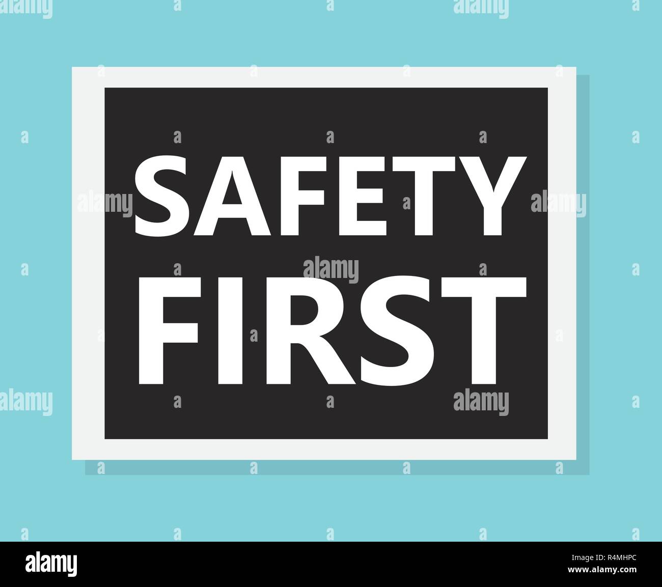 safety first concept- vector illustration Stock Vector Image & Art - Alamy