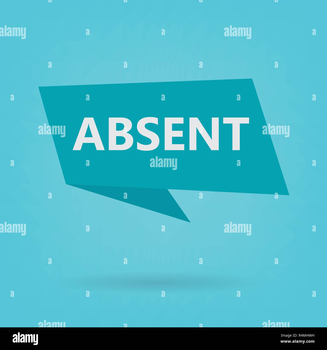 Absent vector vectors hi-res stock photography and images - Alamy