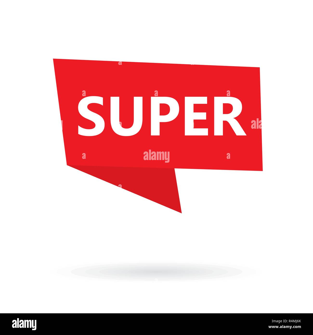 super word on a speech bubble- vector illustration Stock Vector Image ...