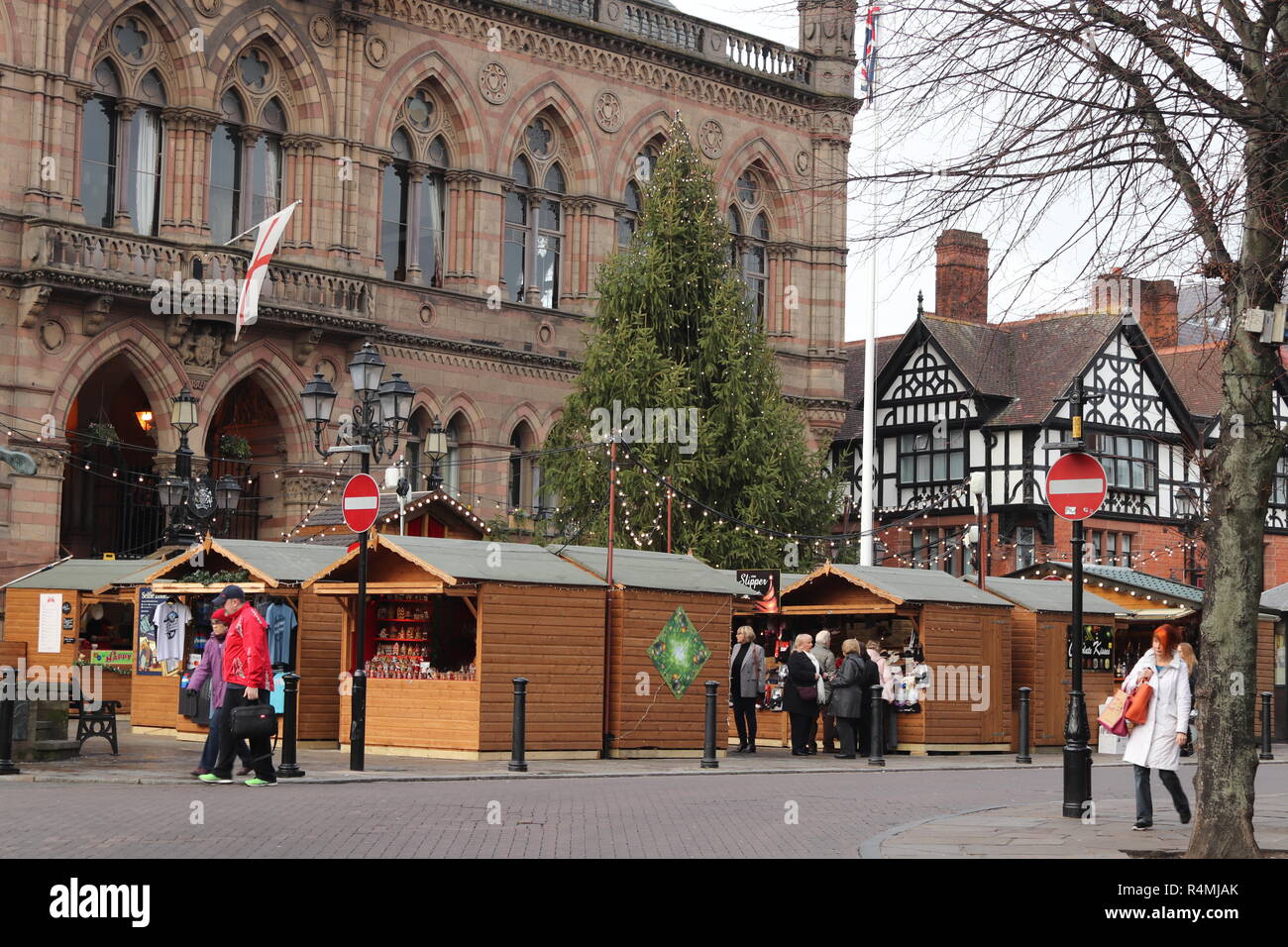 Christmas Market, Chester UK Stock Photo - Alamy