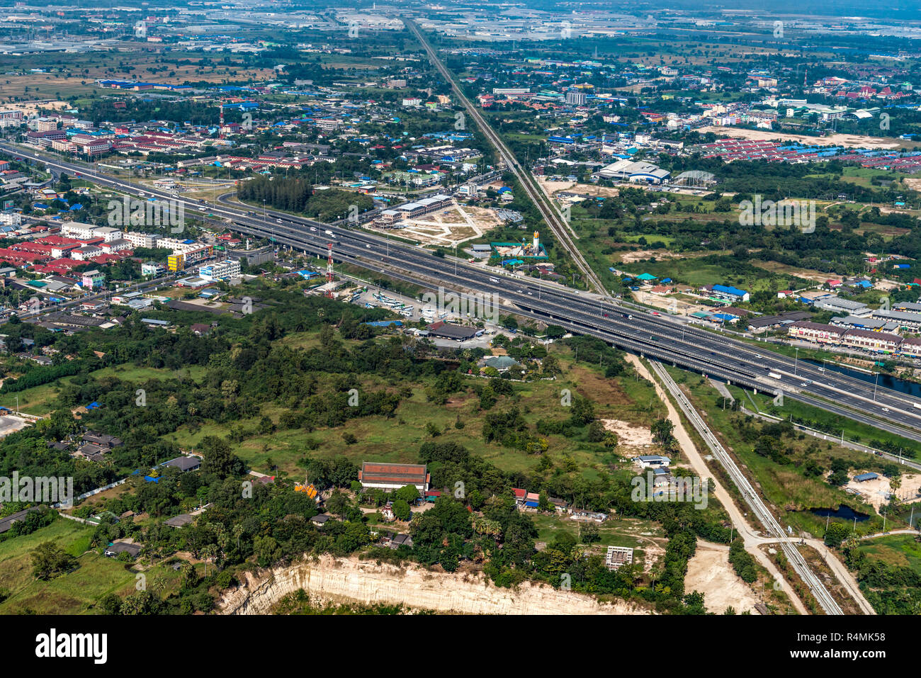Aerial photo farming agriculture land development hi-res stock ...