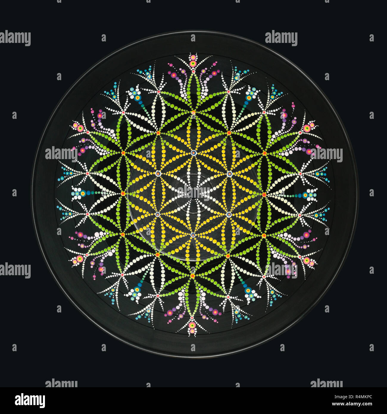 Pointillism flower hi-res stock photography and images - Alamy