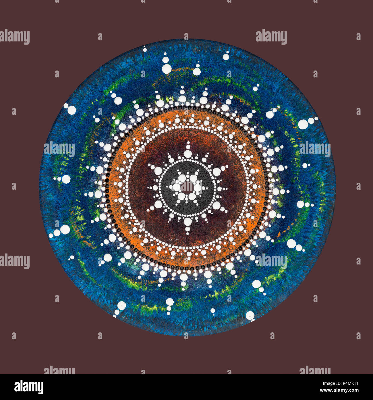 Hand drawn mandala Stock Photo - Alamy