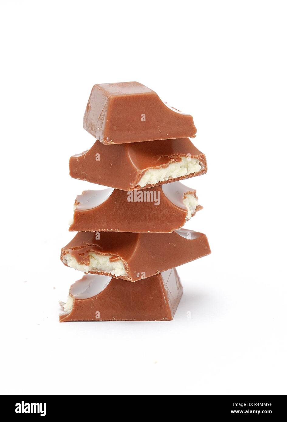 Stack of chocolate Stock Photo - Alamy