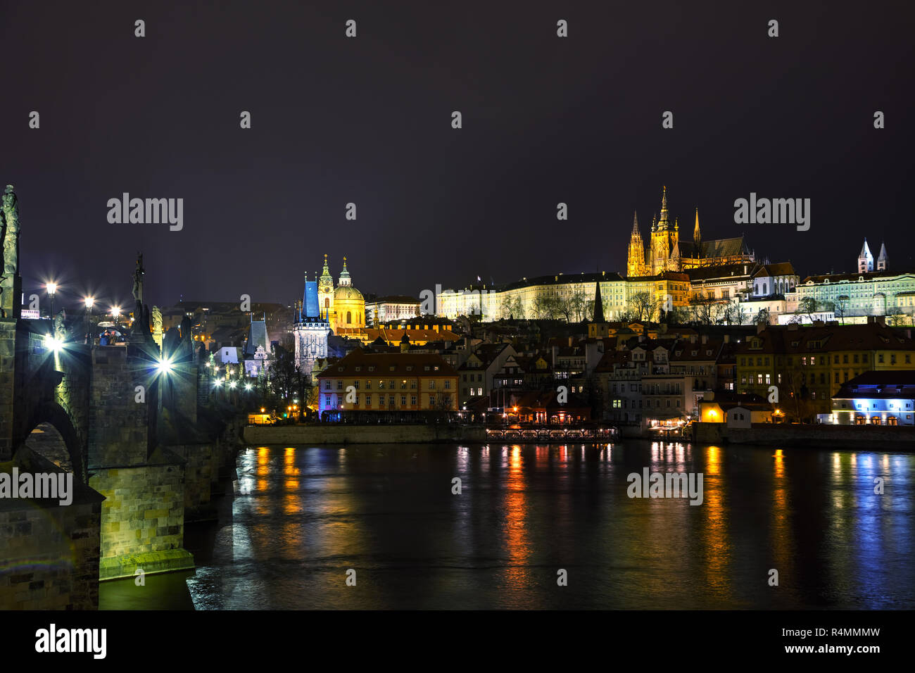 Old Prague cityscape overview Stock Photo - Alamy