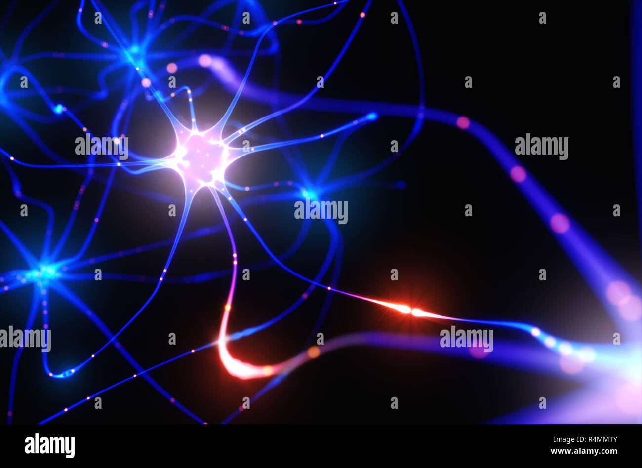 Neurons synapses hi-res stock photography and images - Alamy