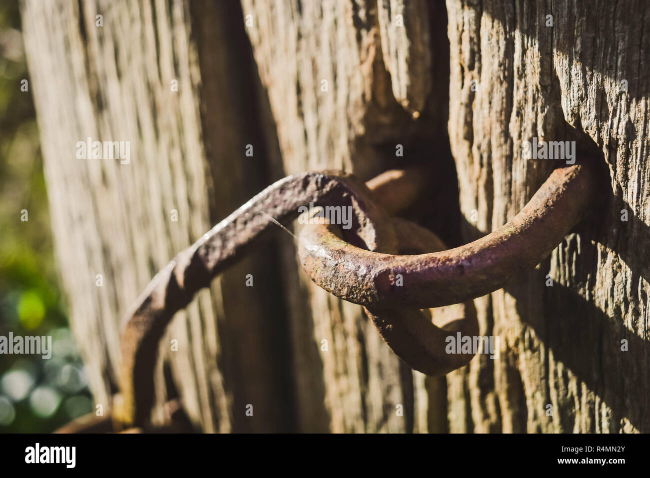 Rusted metal fence post hi-res stock photography and images - Alamy