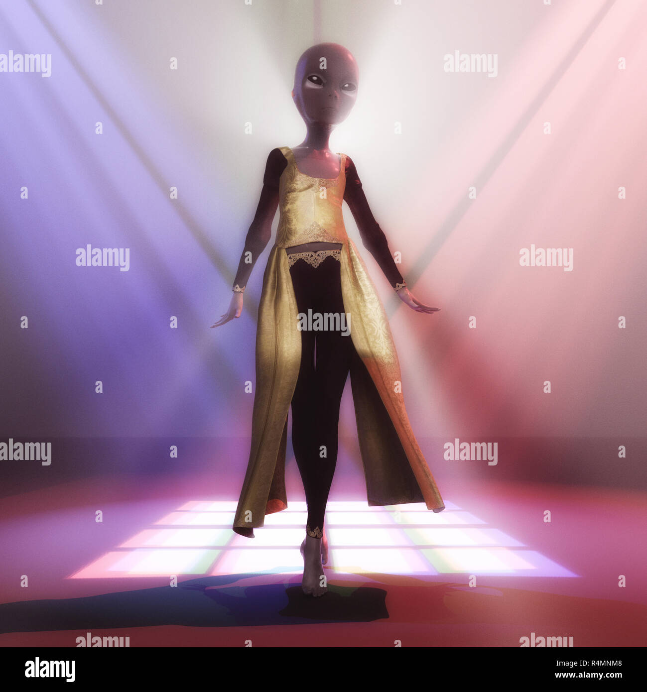 Alien model render hi-res stock photography and images - Alamy