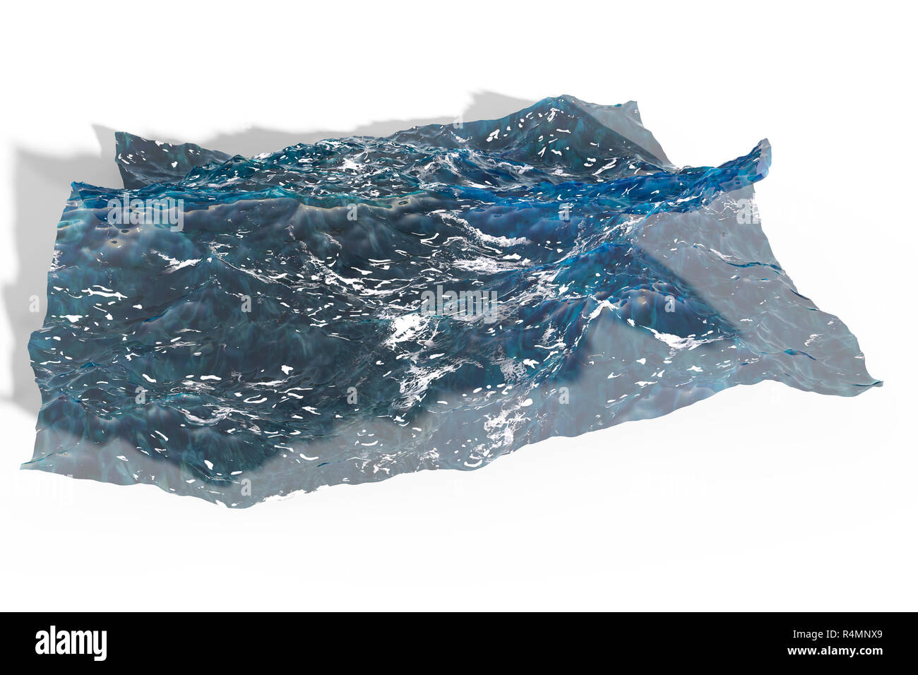 3D Illustration of a Water Surface Stock Photo - Alamy
