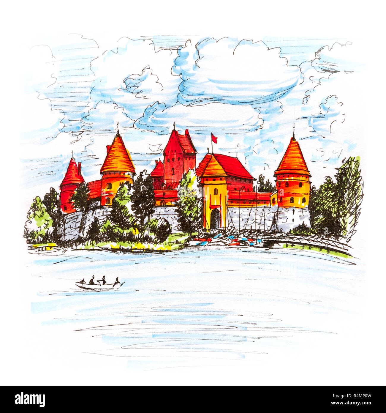 Castle lithuania Cut Out Stock Images & Pictures - Alamy