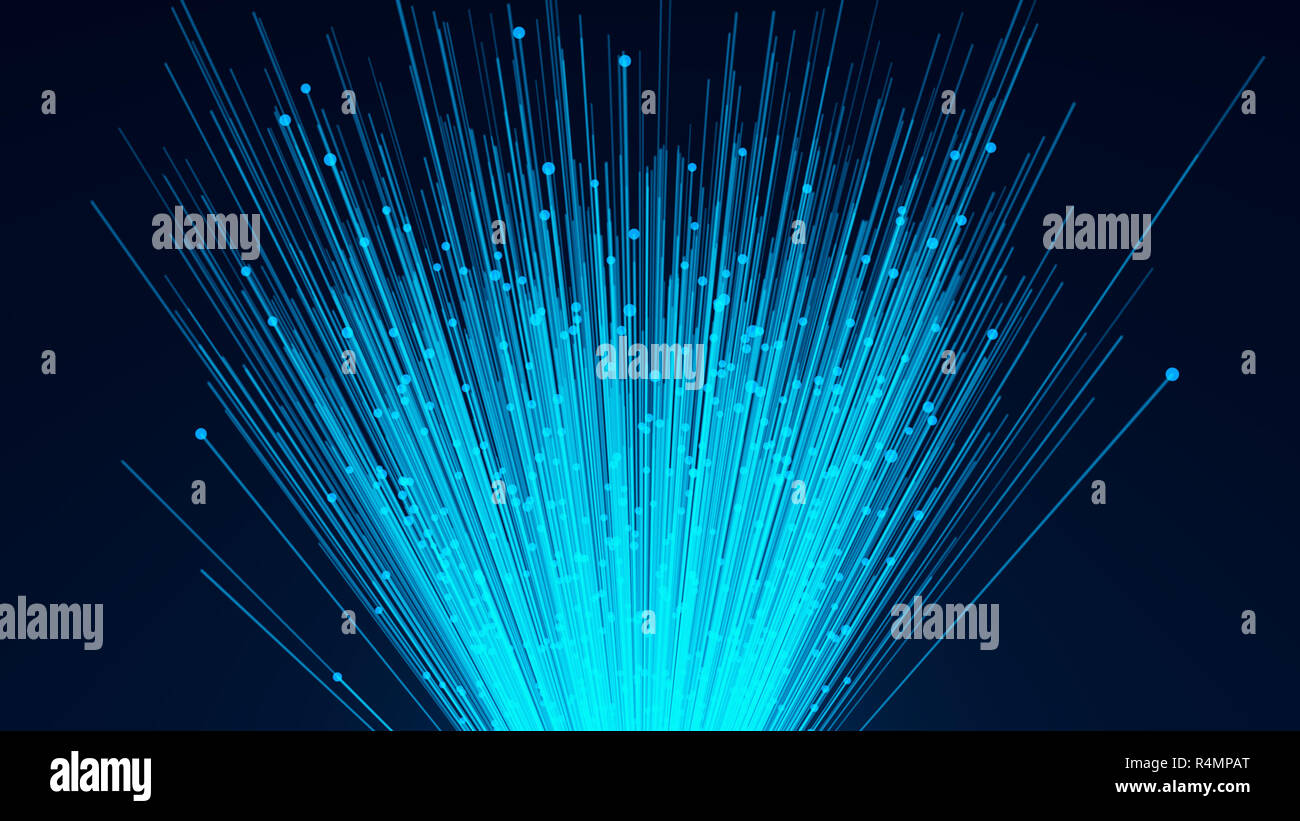 optical fiber network cable. Futuristic background Stock Photo - Alamy