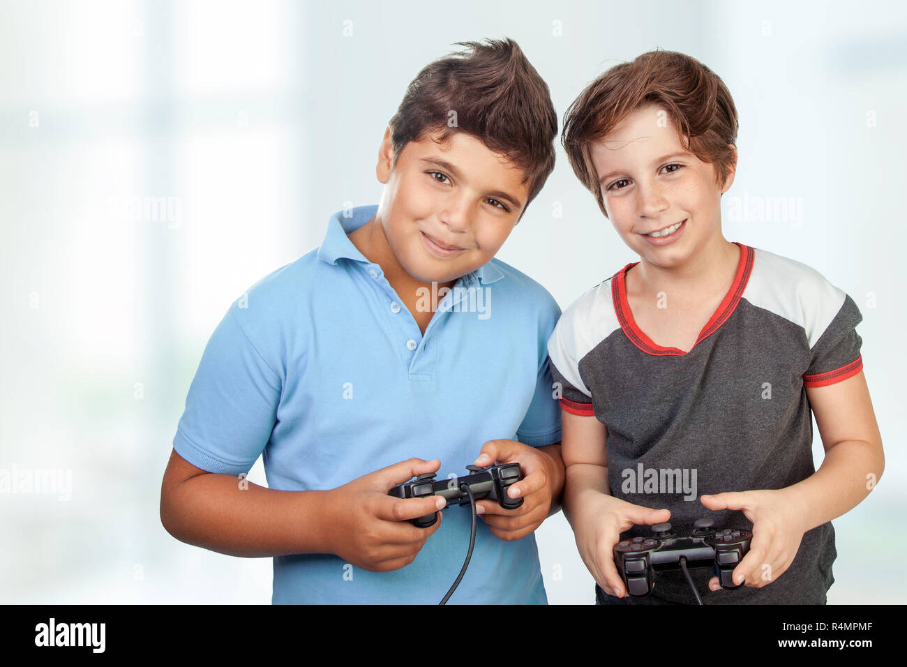 Children activities video game boys hi-res stock photography and images ...