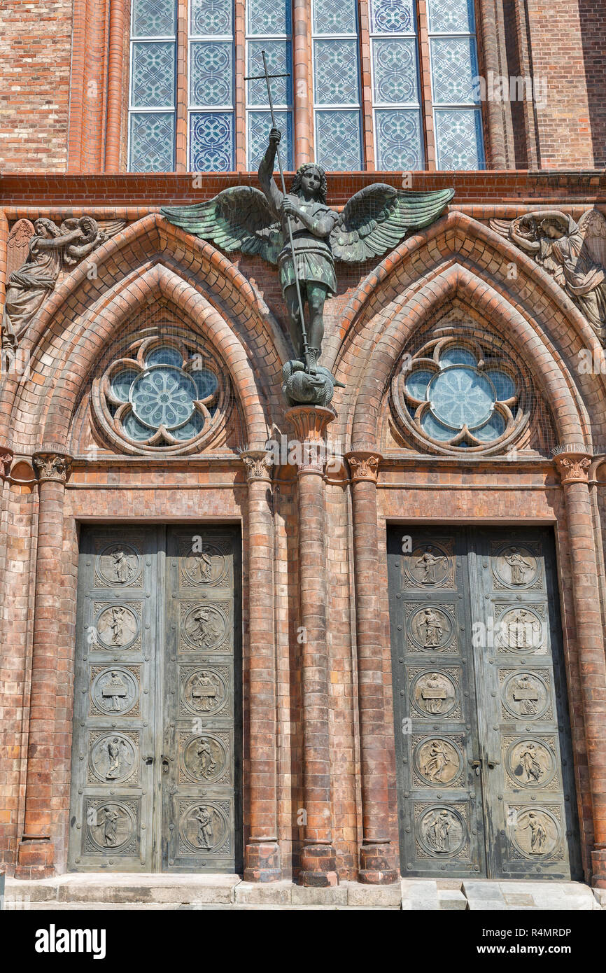 Neo Gothic Friedrichswerder Church in Berlin downtown, Germany ...