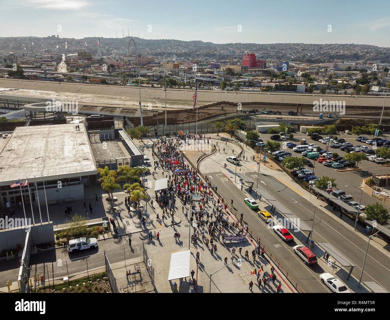 Aerial view san ysidro border hi-res stock photography and images - Alamy