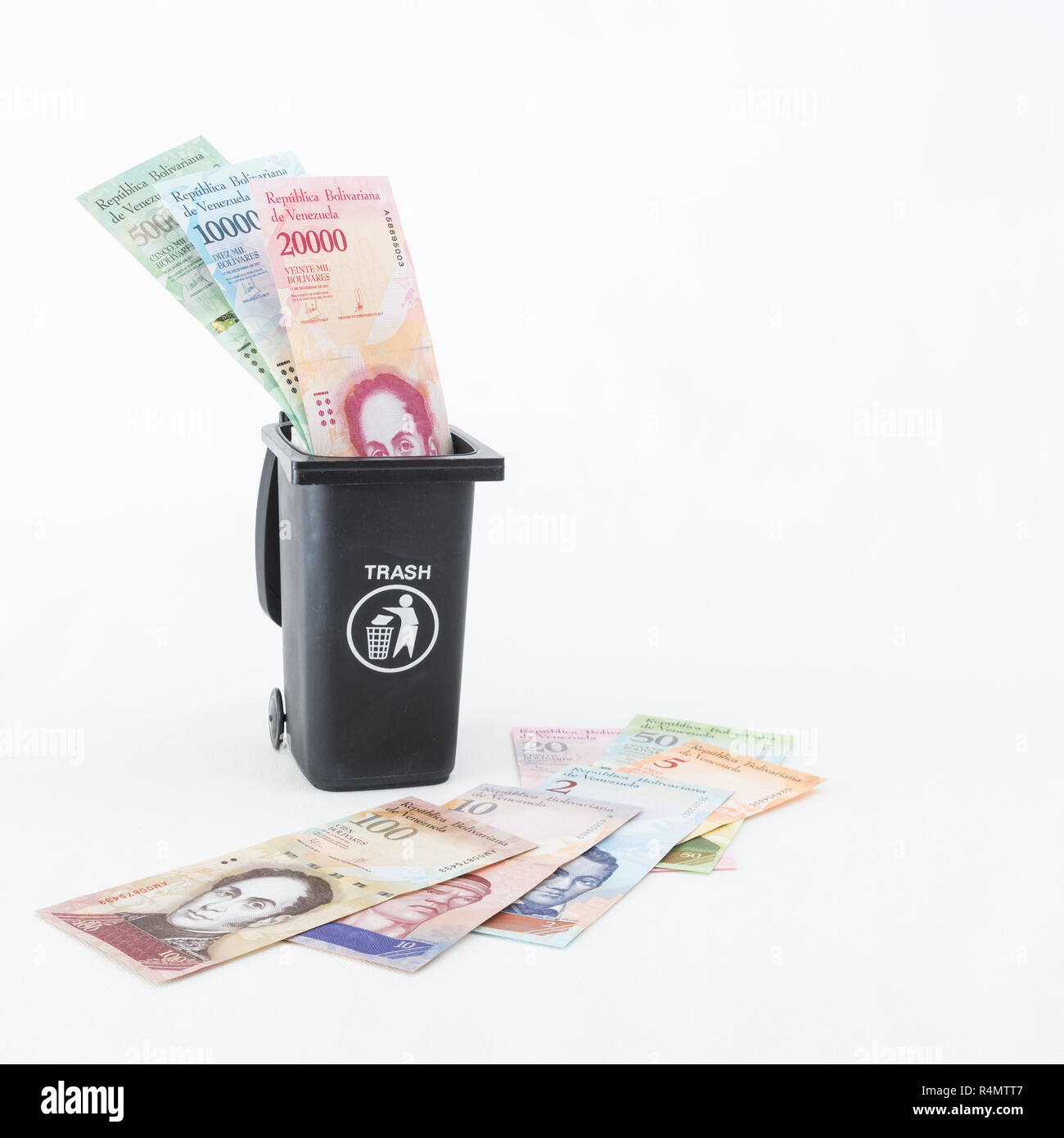 Venezuela Bolivar banknotes - for Hyperinflation in the Venezuelan ...