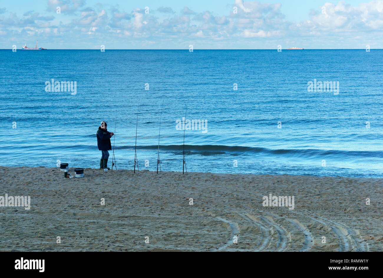 Fishing rod stand hi-res stock photography and images - Alamy