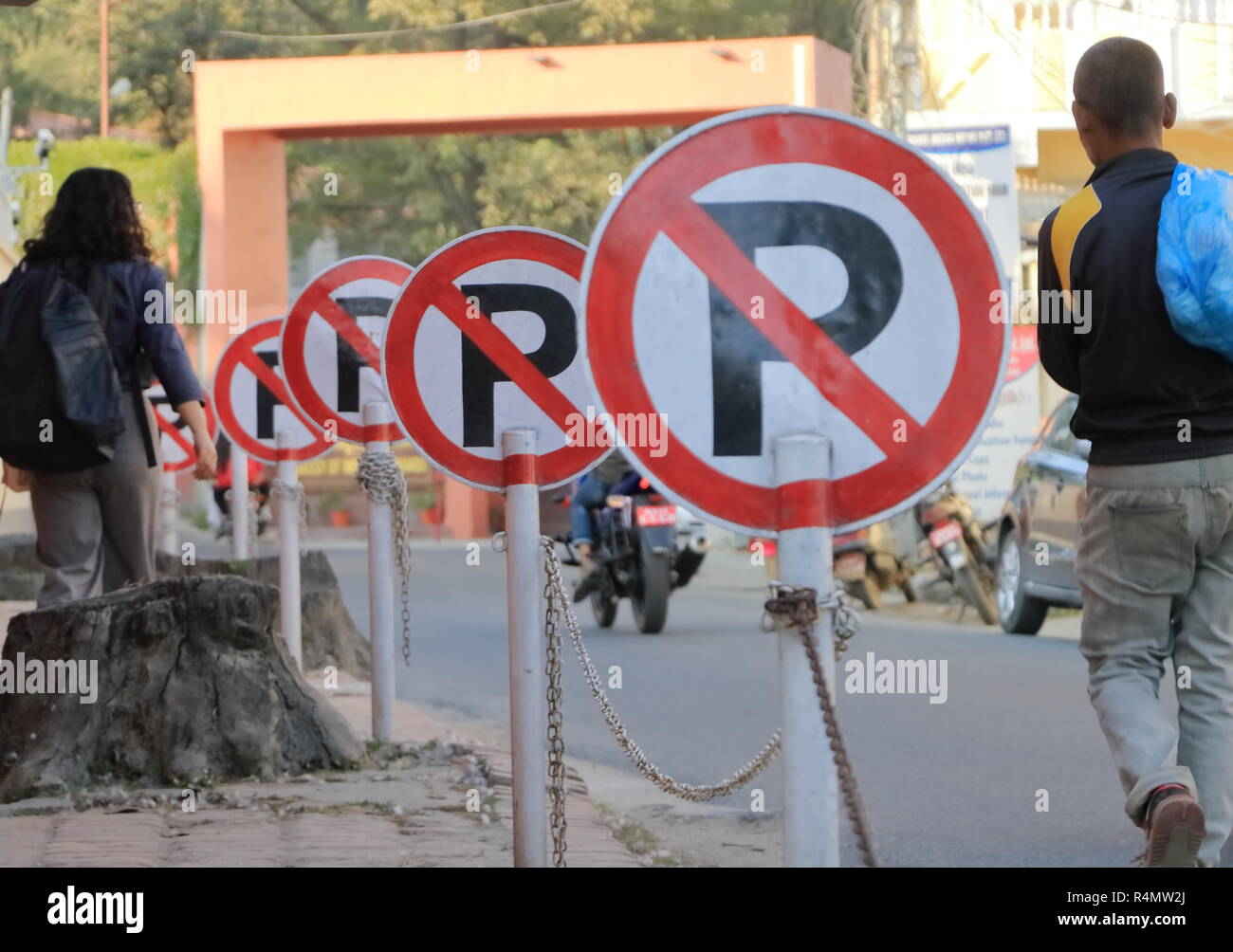 Too many posted signs hi-res stock photography and images - Alamy