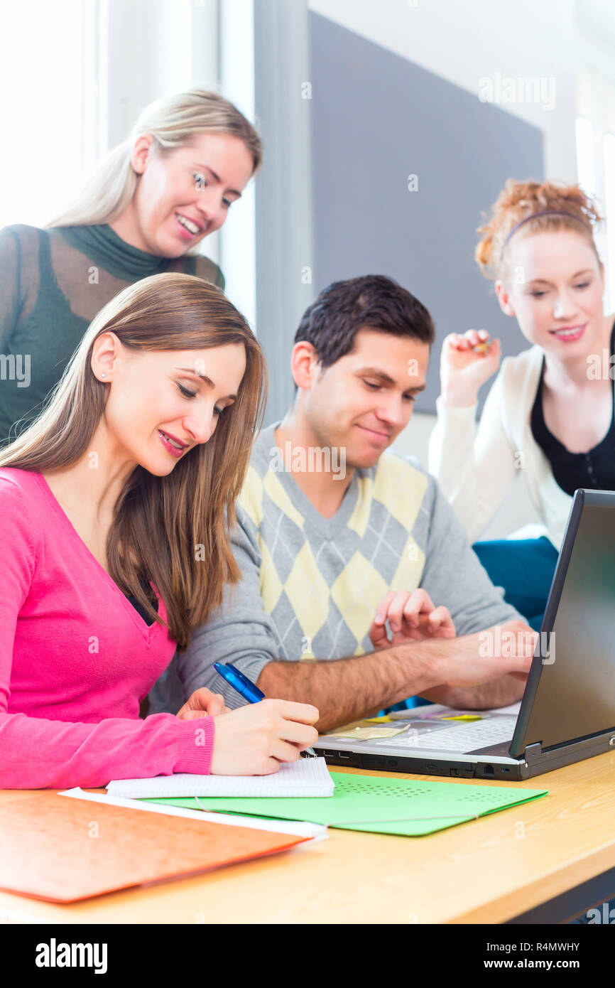 College students in teamwork learning Stock Photo - Alamy